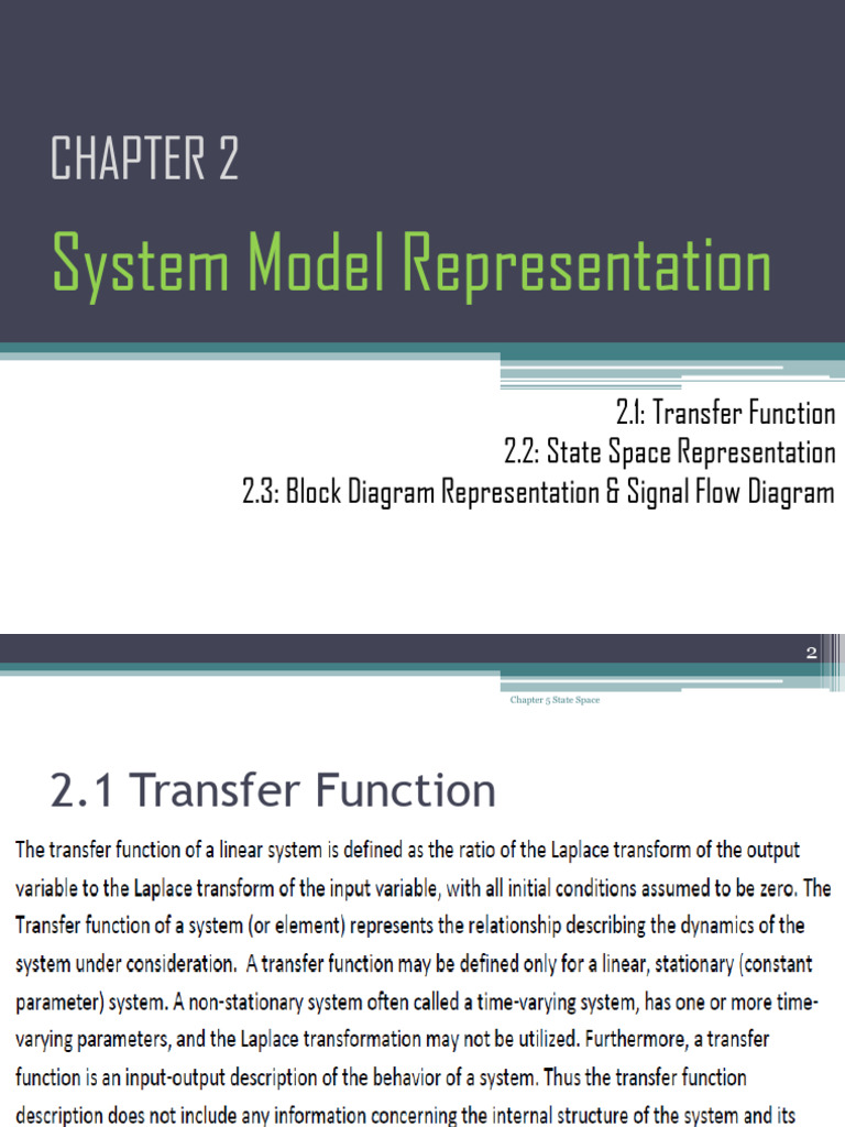 System Model Representation Techniques | PDF | Mathematical Relations ...