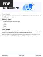 Year 7 CAT4 Practice Test Questions | PDF