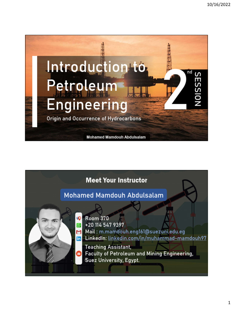 L02-Origin and Occurance of Petroleum | PDF | Rock (Geology) | Geology