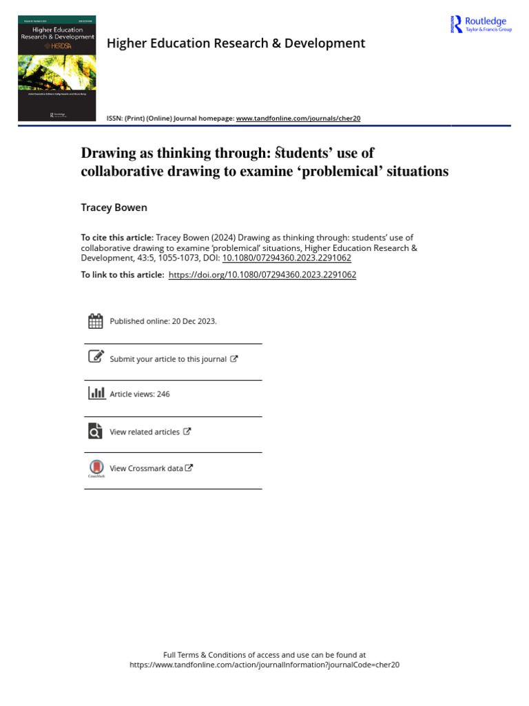 Collaborative Drawing in Problem Solving | PDF | Thought | Methodology