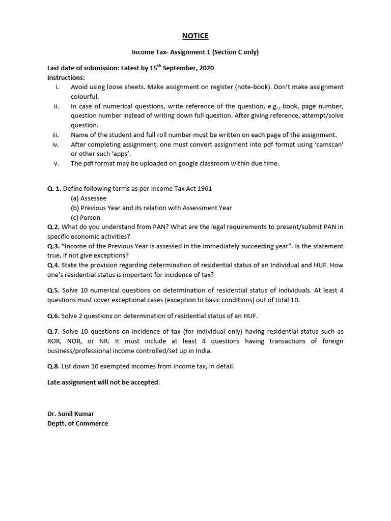 Assignment 1 | PDF