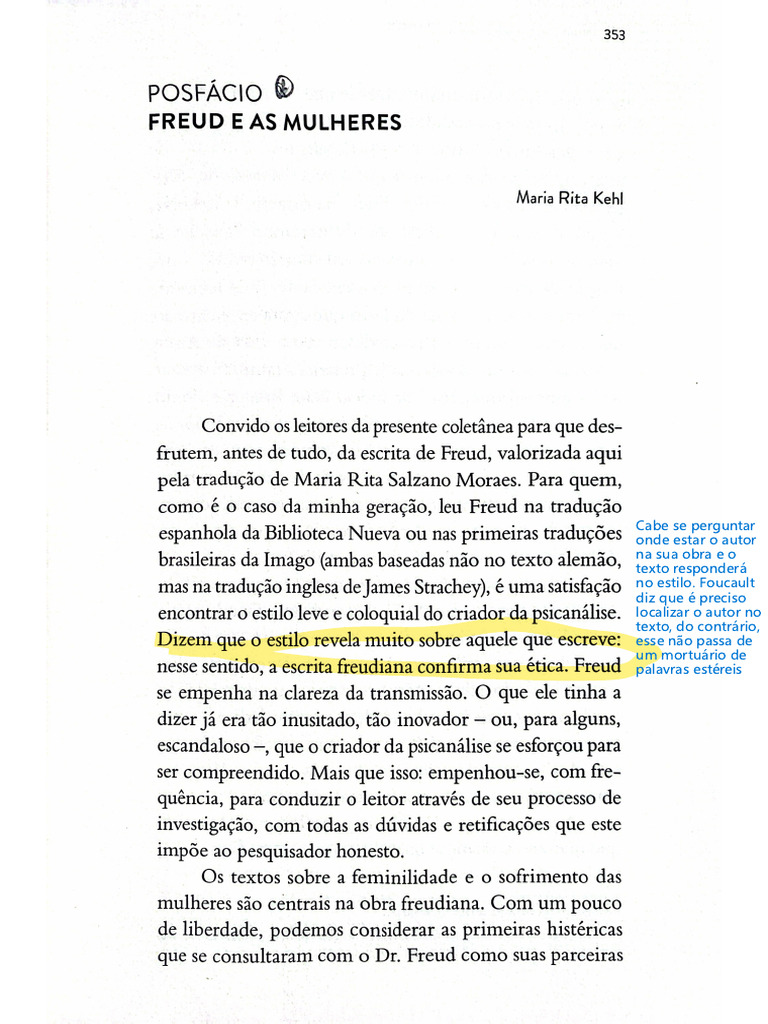 Freud e as Mulheres - Khel-2 | PDF