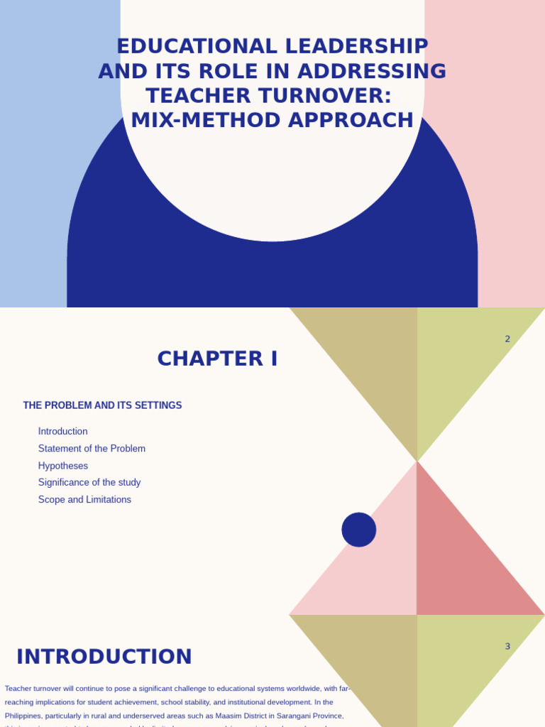Educational Leadership and Its Role in Addressing Teacher - Chapter 1 ...