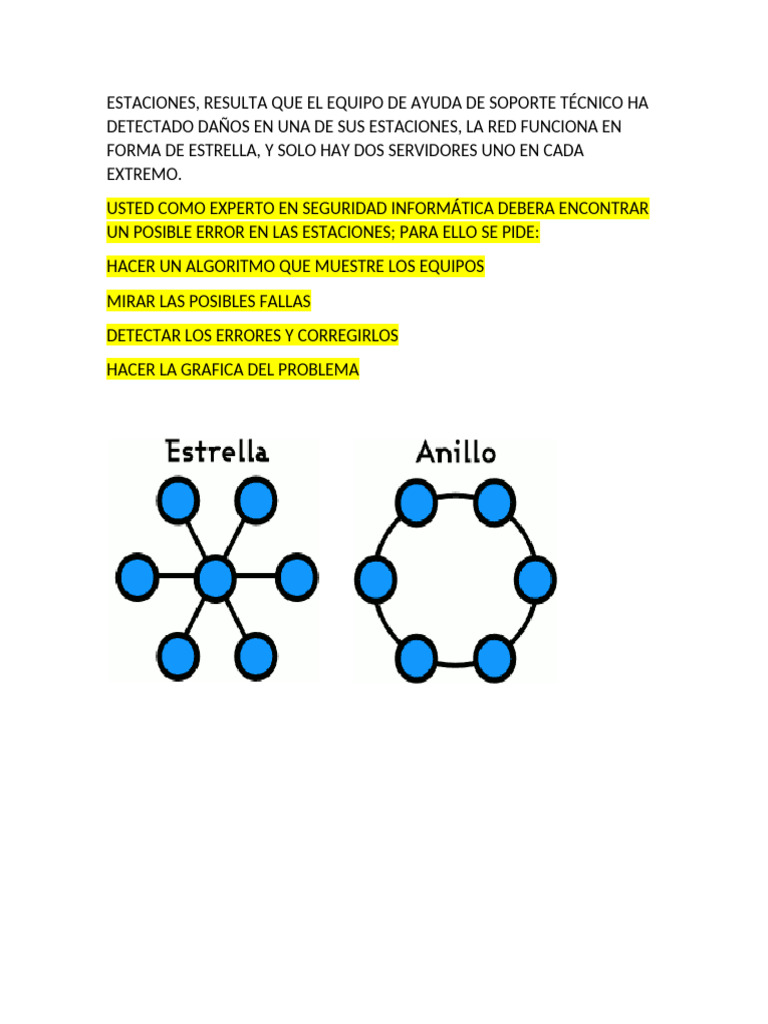 Diagnóstico de Fallas en Estaciones de Red | PDF