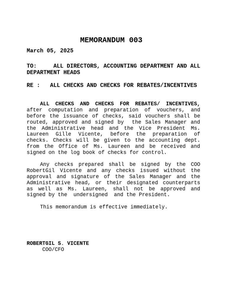 Memorandum Gicel Per Bank Managers Recommendation | PDF