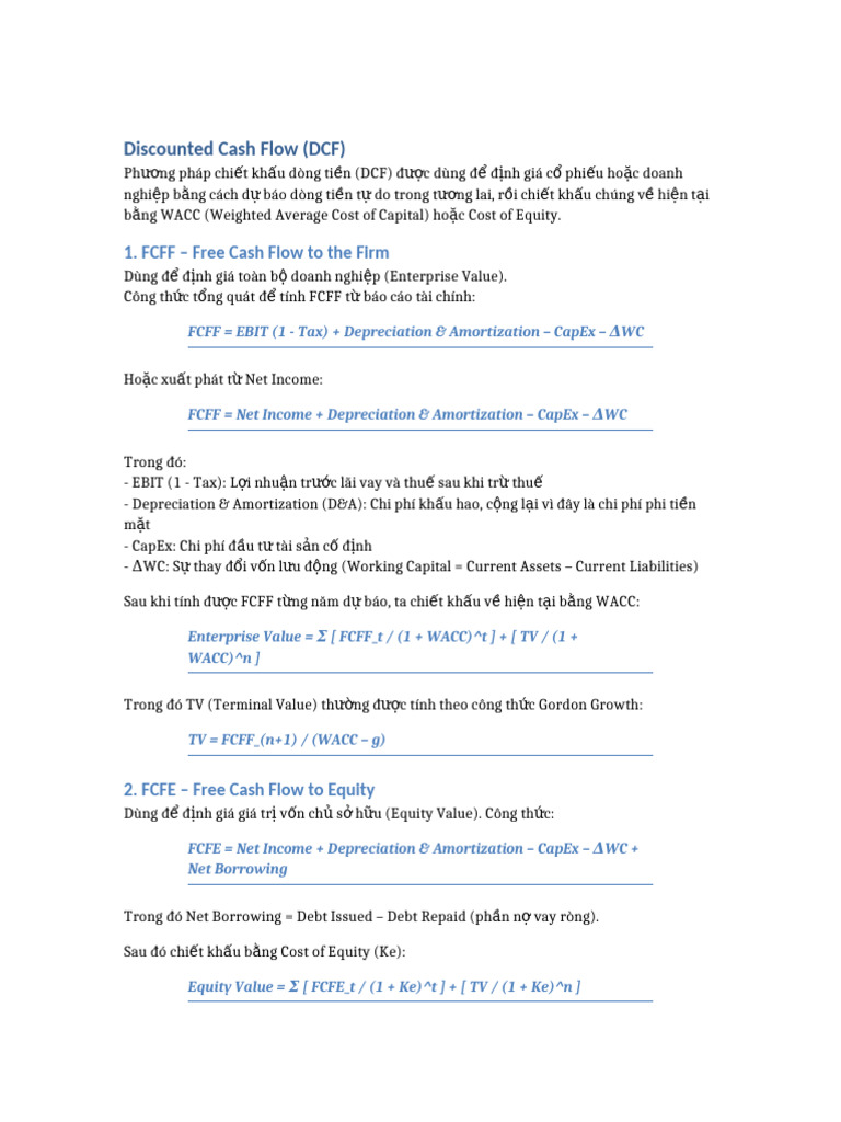 DCF Detail | PDF