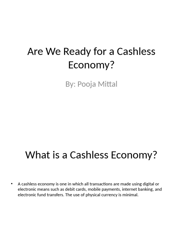 Challenges of India's Cashless Economy | PDF