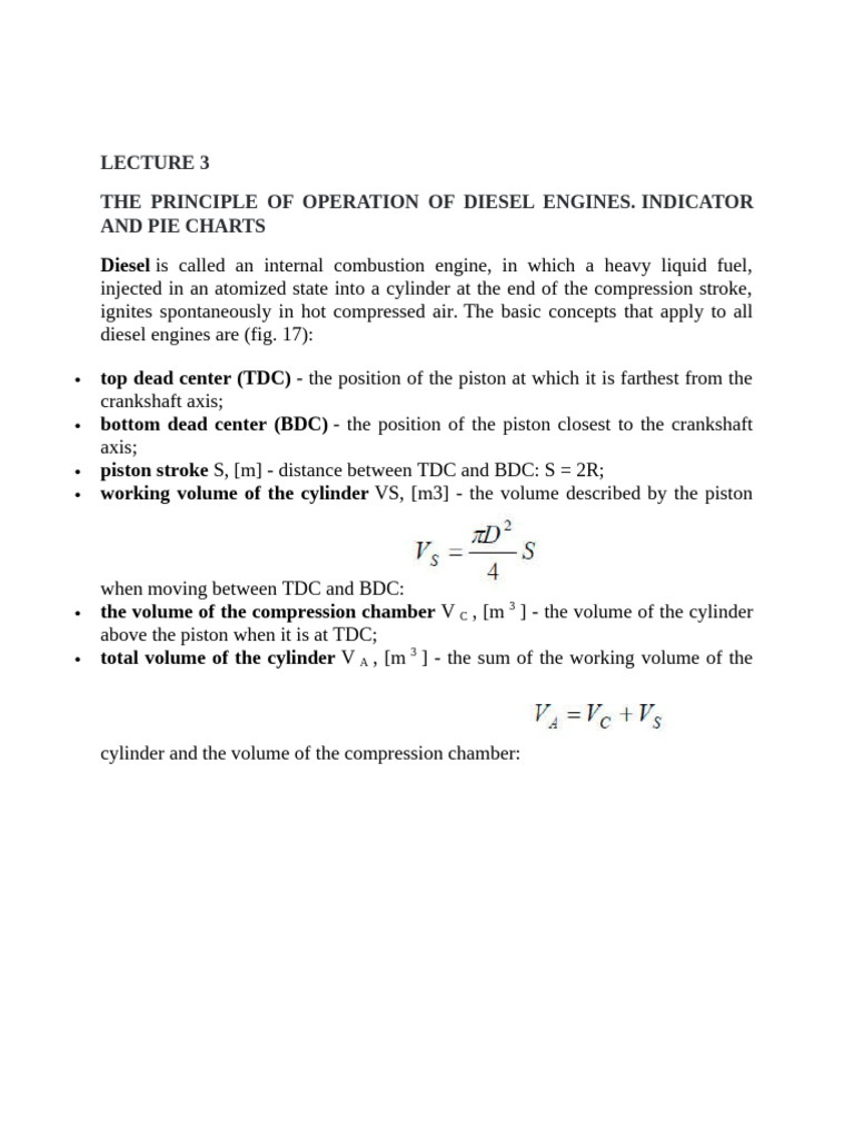 Lecture 3 | PDF | Internal Combustion Engine | Diesel Engine