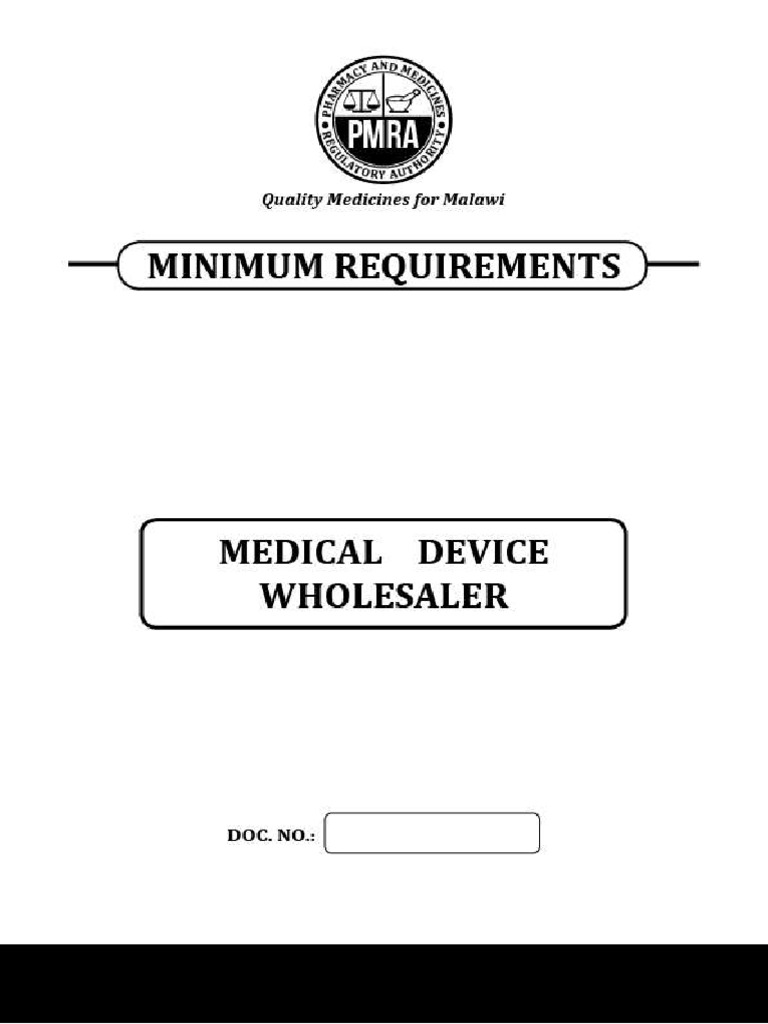 Medical Device Wholesaler Requirements | PDF | Medical Device