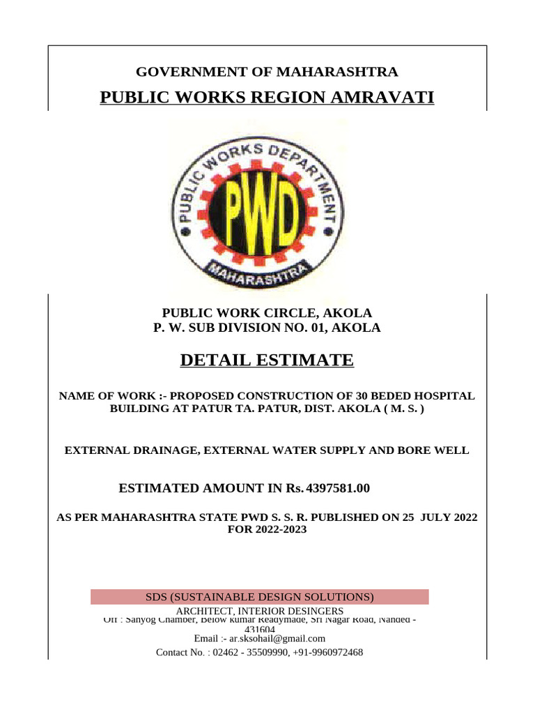11 - External Drainage, External Water Supply and Bore Well | PDF ...