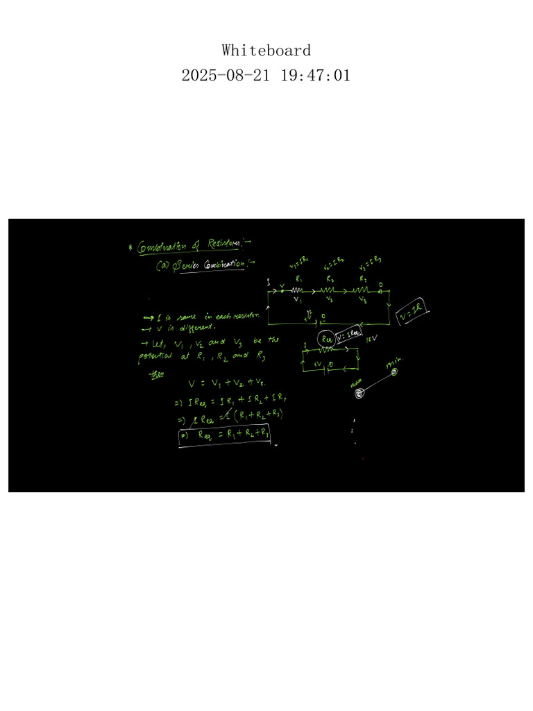 CH 03 Combination of Resistors | PDF
