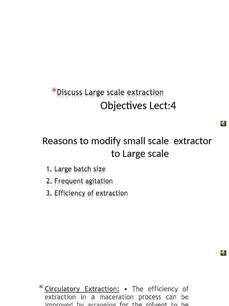 Extraction Processes 4 | PDF