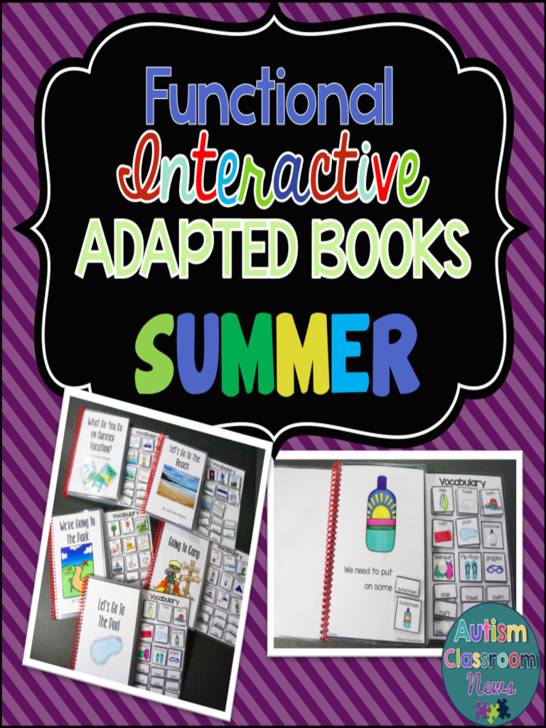4 - Functional Interactive Adapted Books - SUMMER - Autism - Special ...