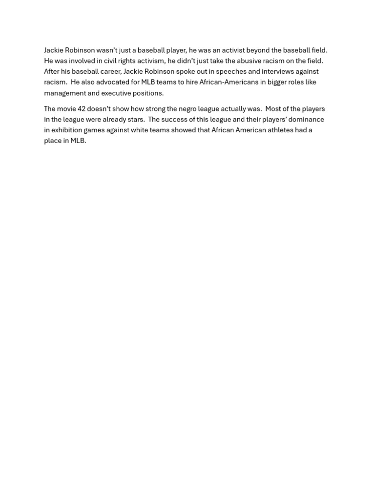 Jackie Robinson | PDF