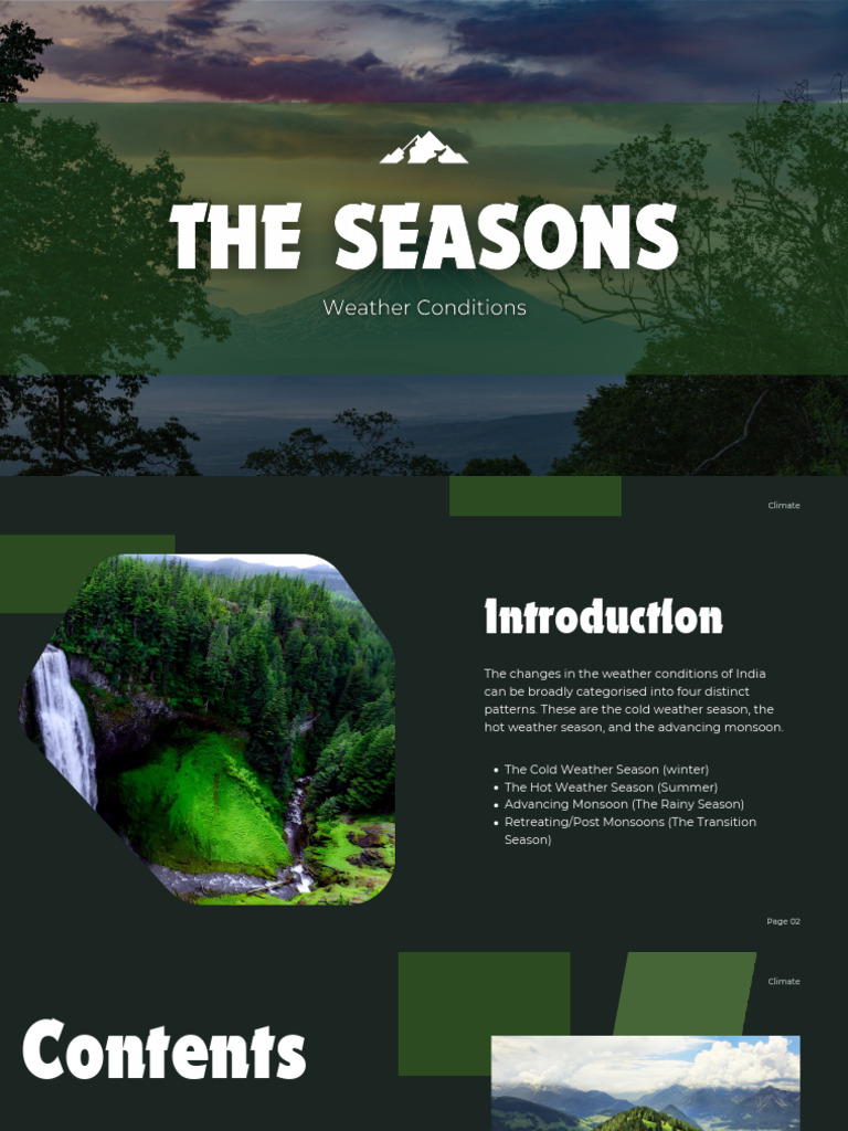 Dark Green and White Simple Minimalist Natural Presentation | PDF ...