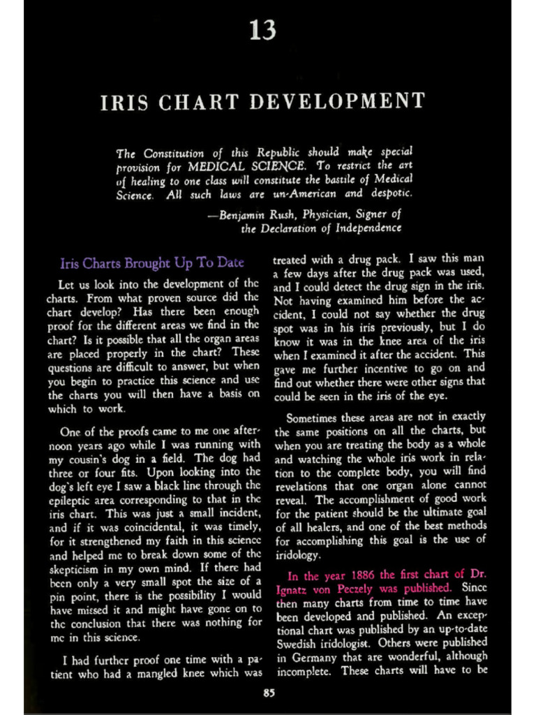 Iris Chart Brought Up-To-date | PDF