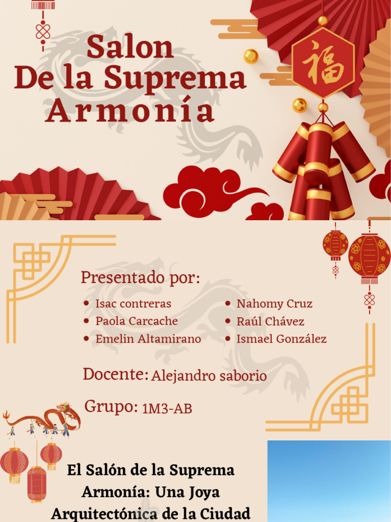 Salón de la Suprema Armonía en Pekín | PDF