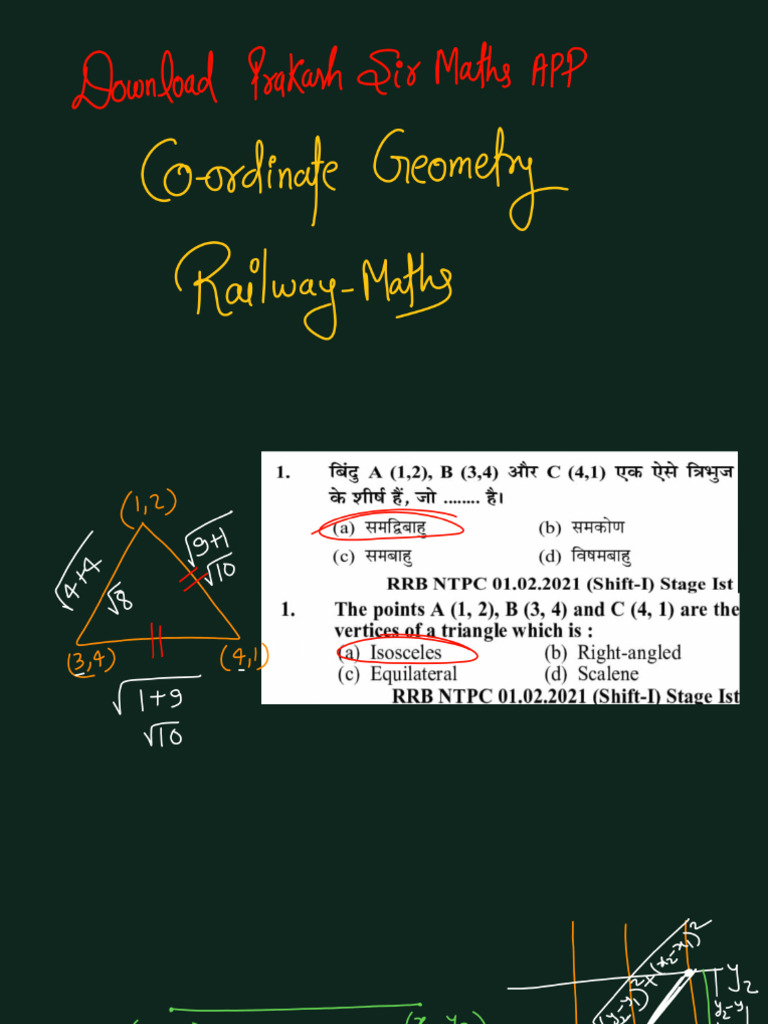 Co-Ordinate Geometry 1 | PDF