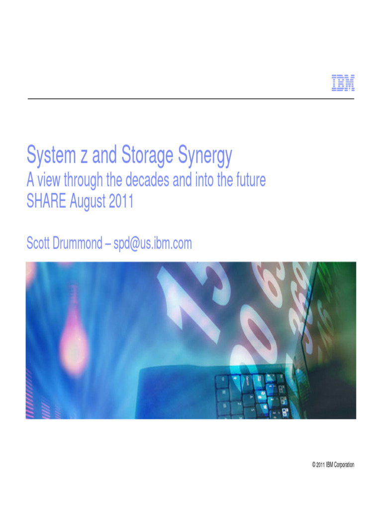 System Z and Storage Synergy | PDF | Backup | Computer Engineering