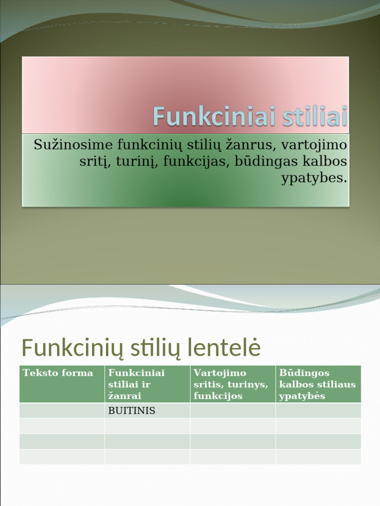Funkciniai Stiliai 2 | PDF