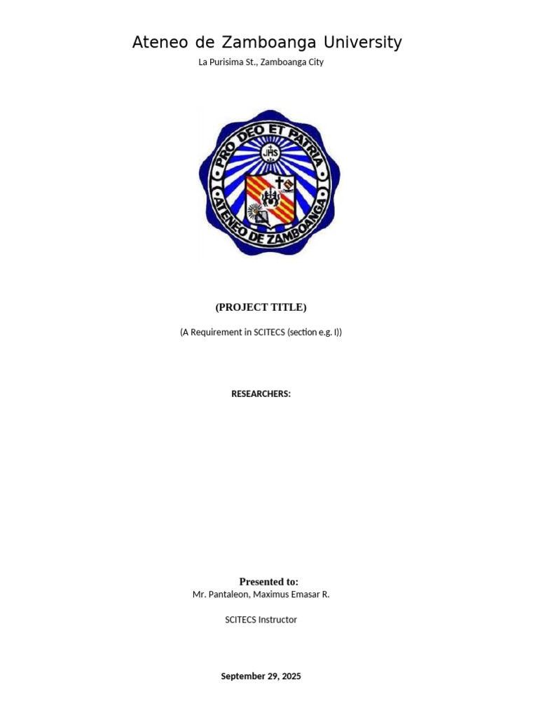 Scitecs Proposal Presentation Format | PDF | Methodology | Cognition