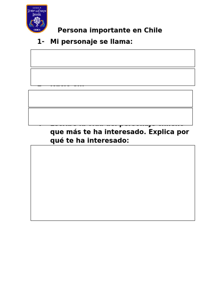 FICHA INVESTIGACION Persona Importante en Chile | PDF