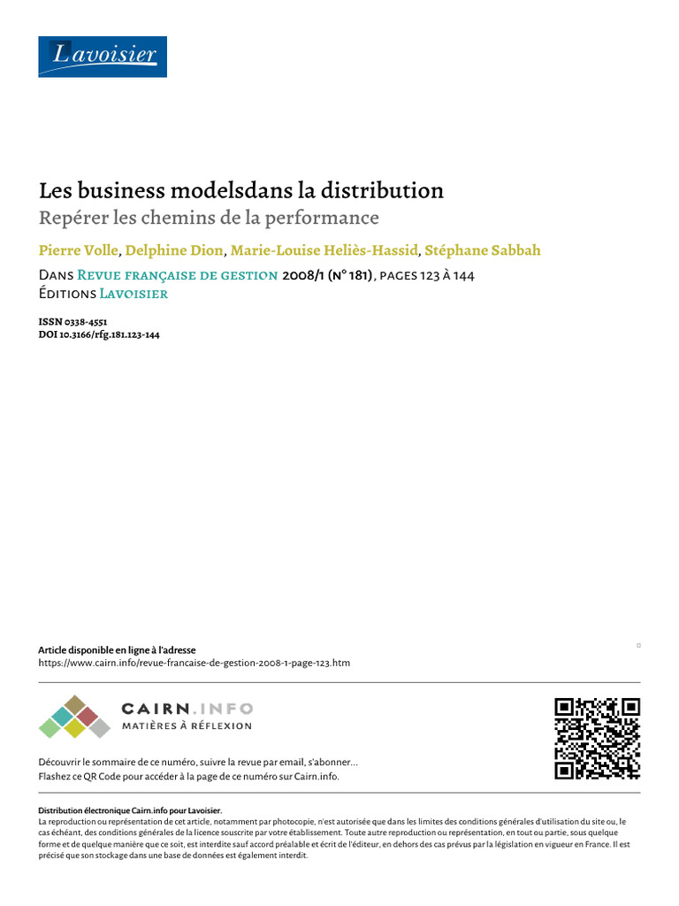 Business Models en Distribution | PDF | Commerce | Modèle d'entreprise