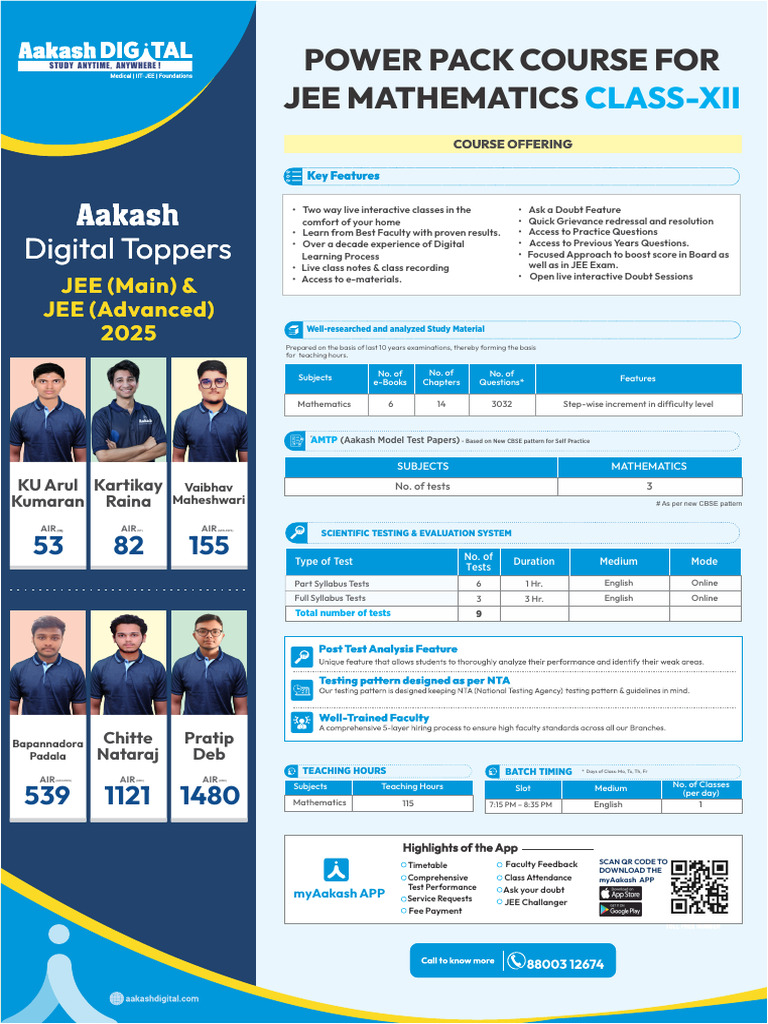 JEE 2025 Online Mathematics Course | PDF | Student Assessment And ...
