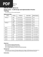 VLSM Design and Implementation Practice | PDF