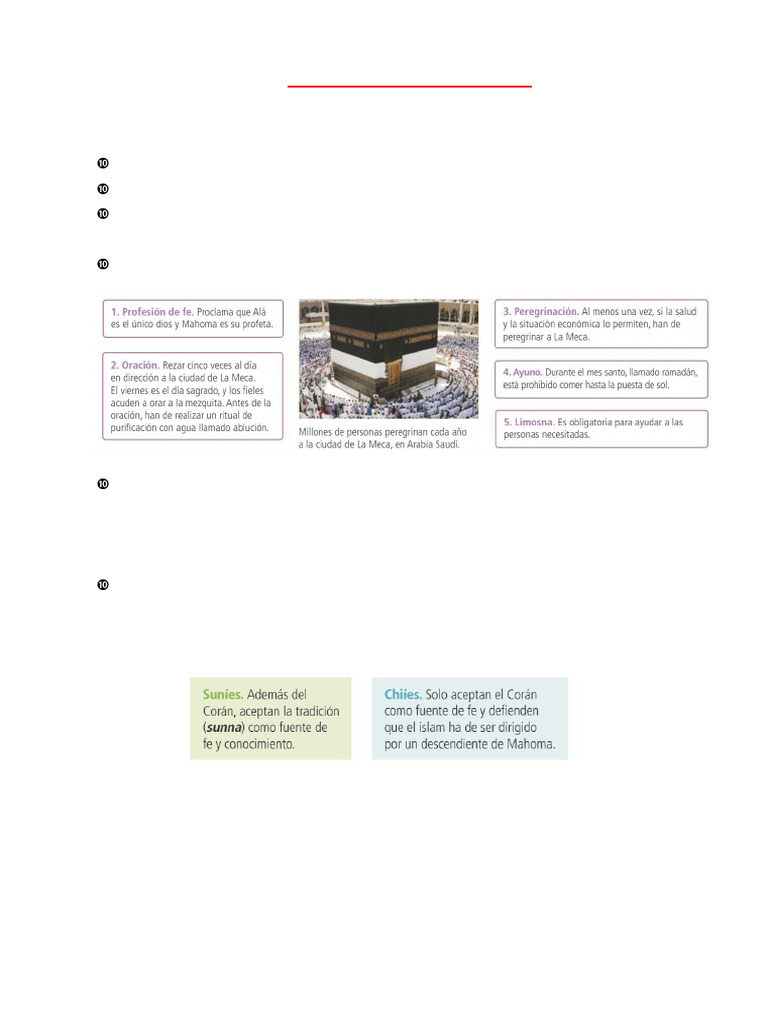 Tema - 2 - El - Nacimiento - Del - Islam 2° de La Eso | PDF | Mahoma ...