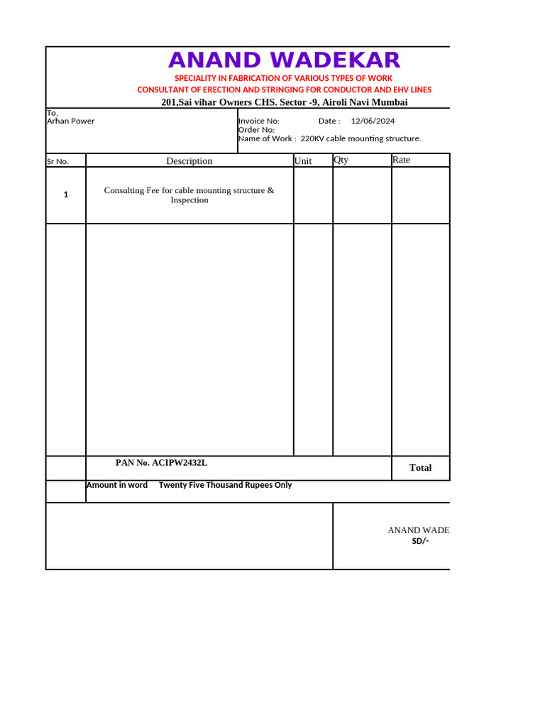 Sample Billx | PDF