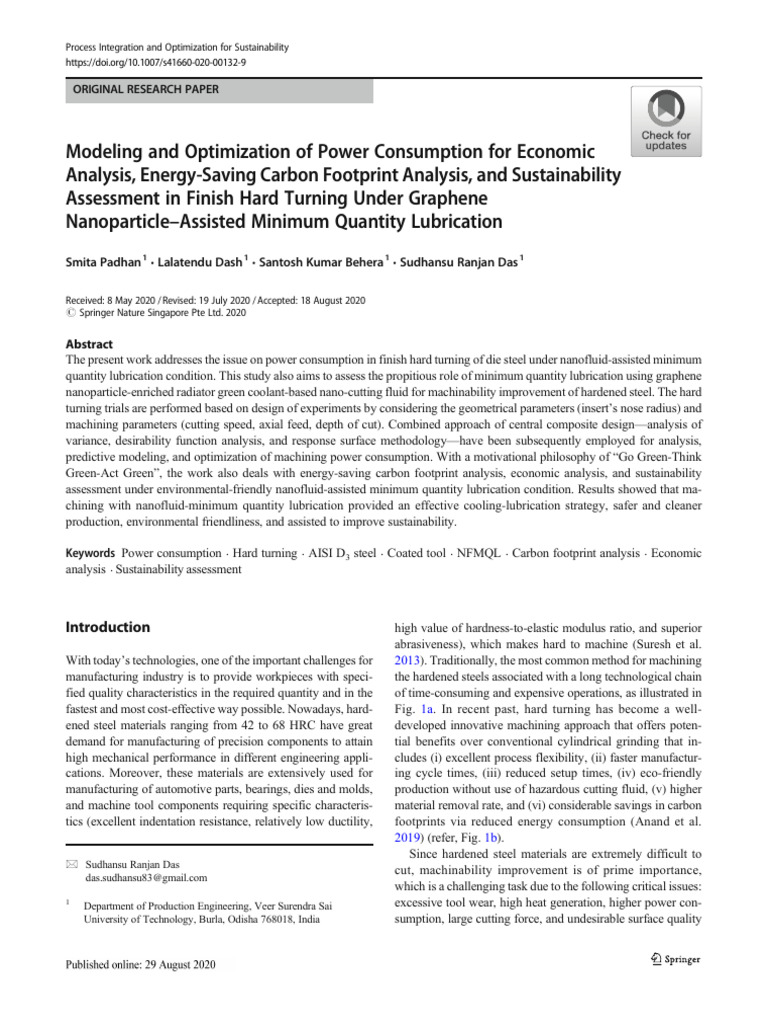 Original Research Paper: Process Integration and Optimization For ...