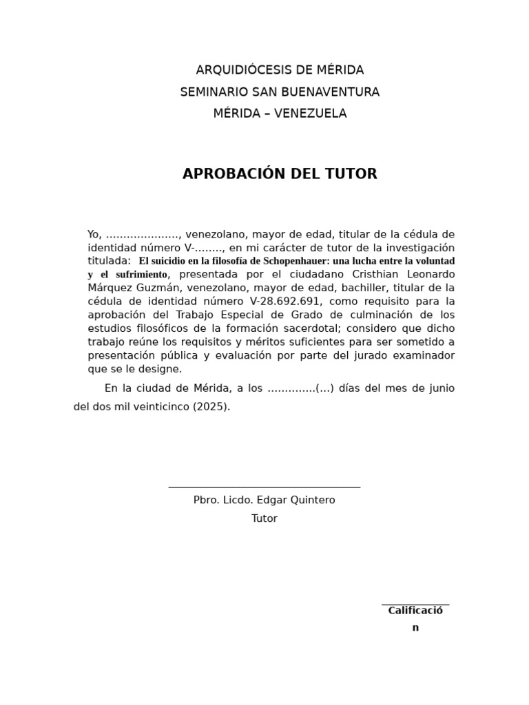 Aprobación de Tutor Modelo CM | PDF