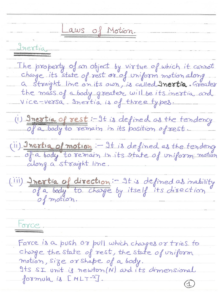 68b1cd6ebfad43ecd0c58882 - ## - Newton Law of Motion - Handwritten ...