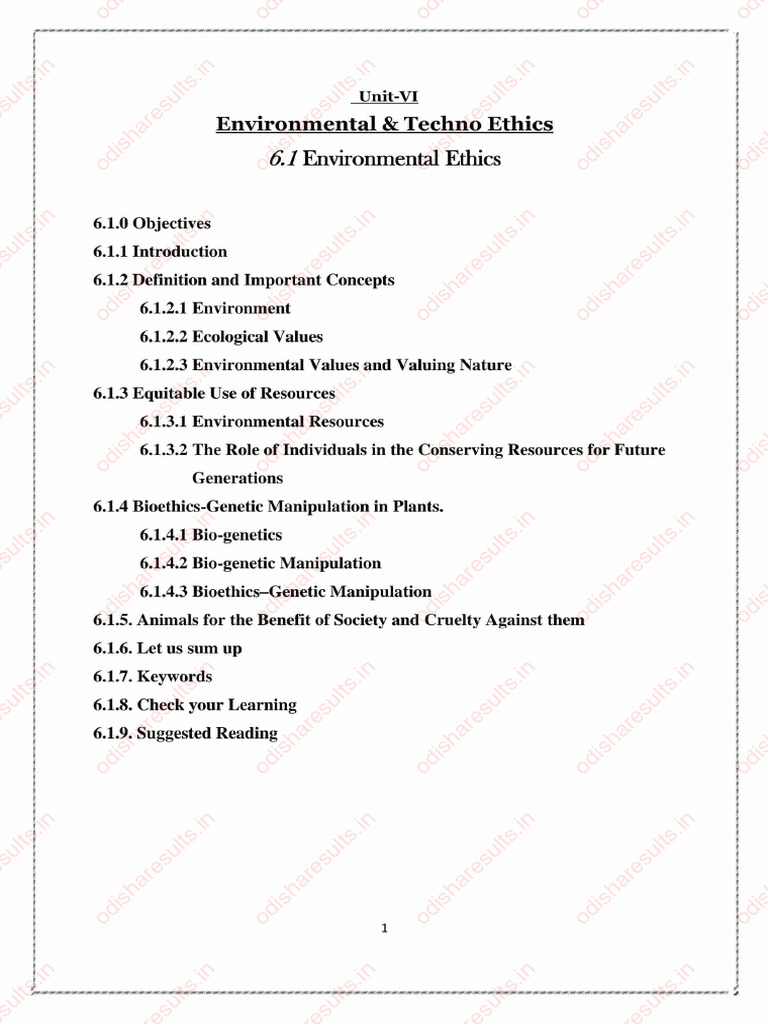 Book-Vol-V-6 Environmental and Techno Ethics | PDF