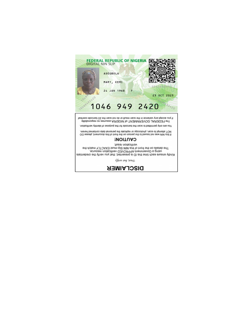 Premium Nin Slip | PDF
