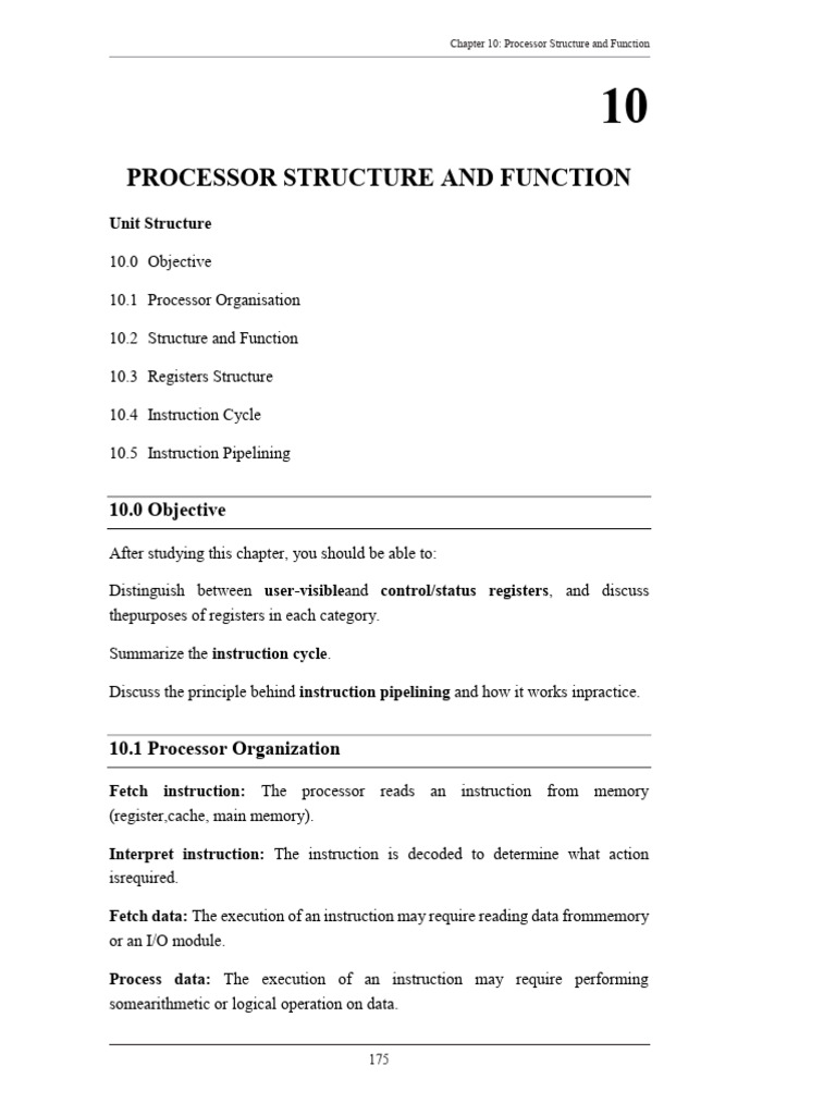 Unit-Iv Csa Gmu Part-3 (Processor Structure and Function) | PDF | Central Processing Unit ...