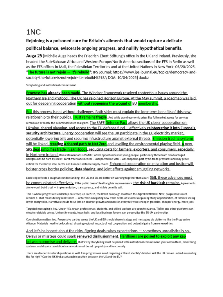 Rebuilding UK-EU Relations Post-Brexit | PDF | European Economic Area ...