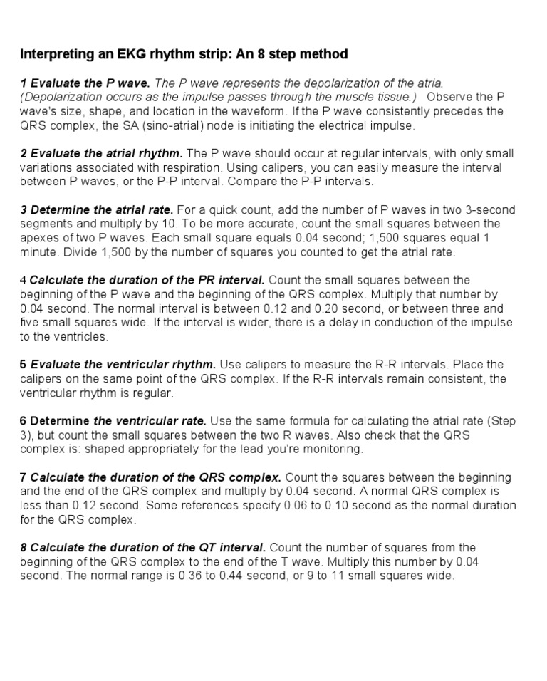 8 Step EKG | PDF