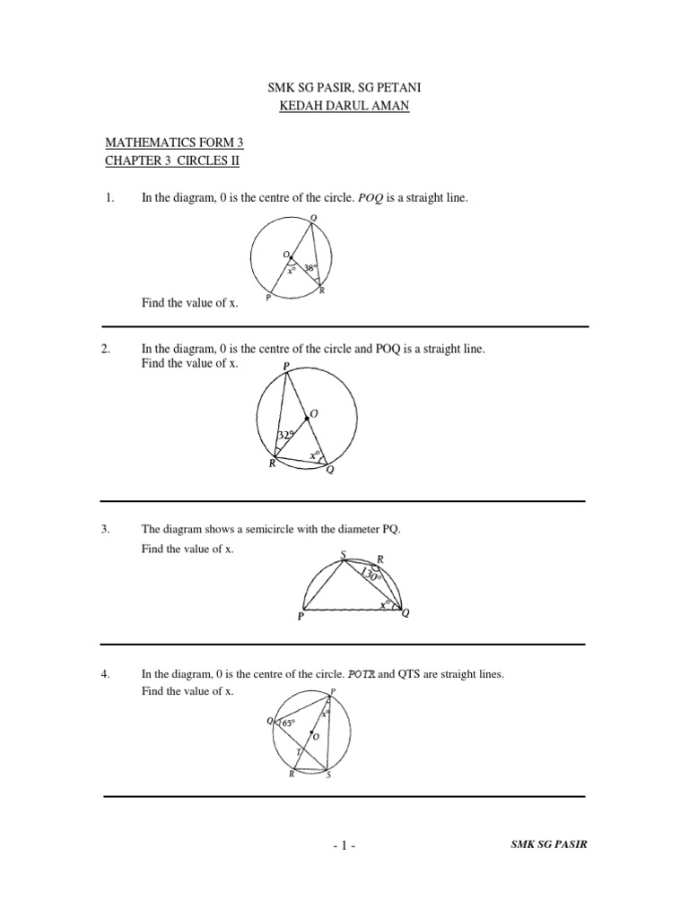 math form 3 Chapter3 Circles II