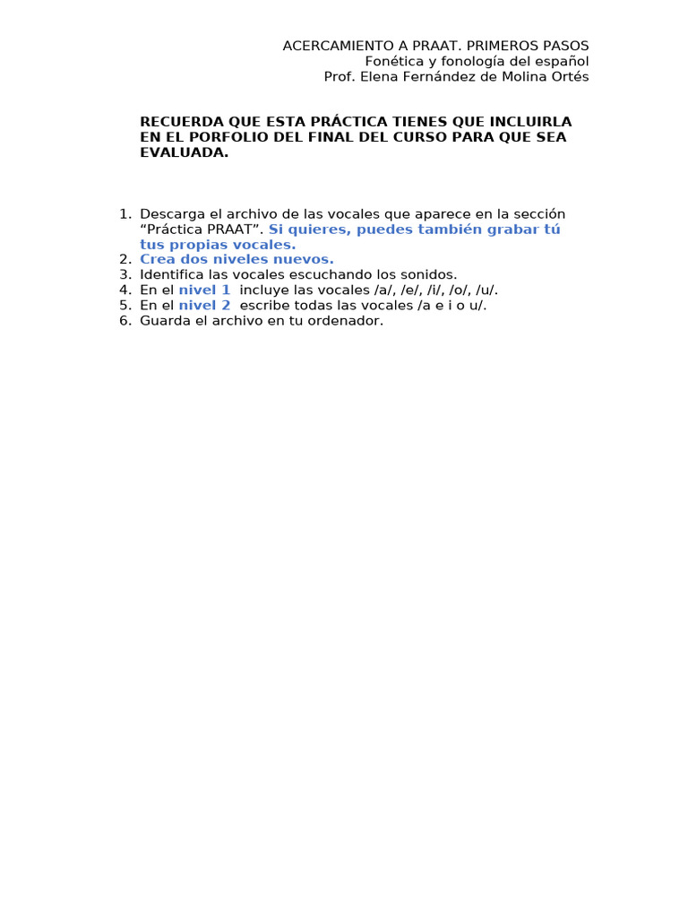 Acercamiento A Praat. Primeros Pasos | PDF