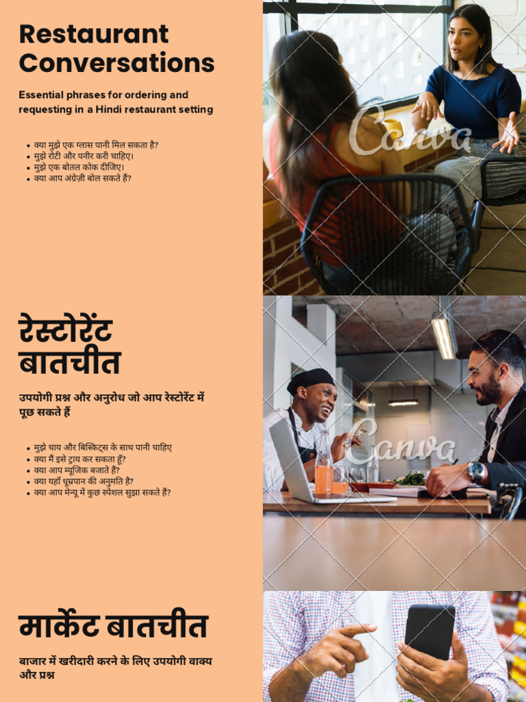 Presentation - Practical Hindi Conversations | PDF