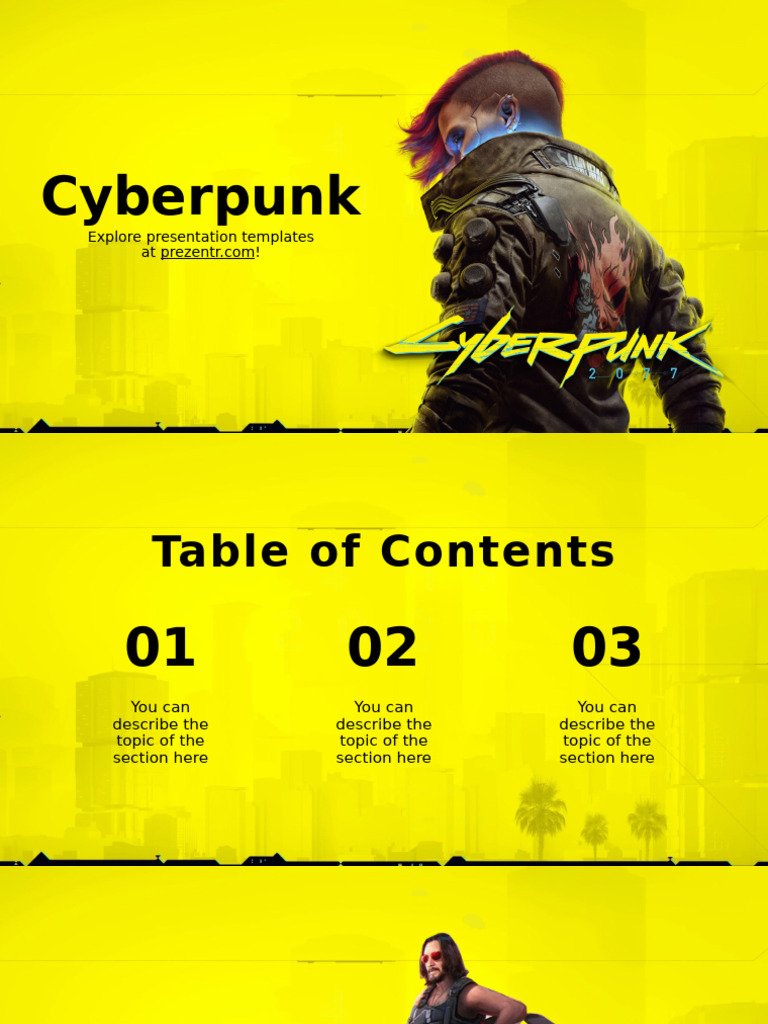 Cyberpunk PowerPoint Template | PDF