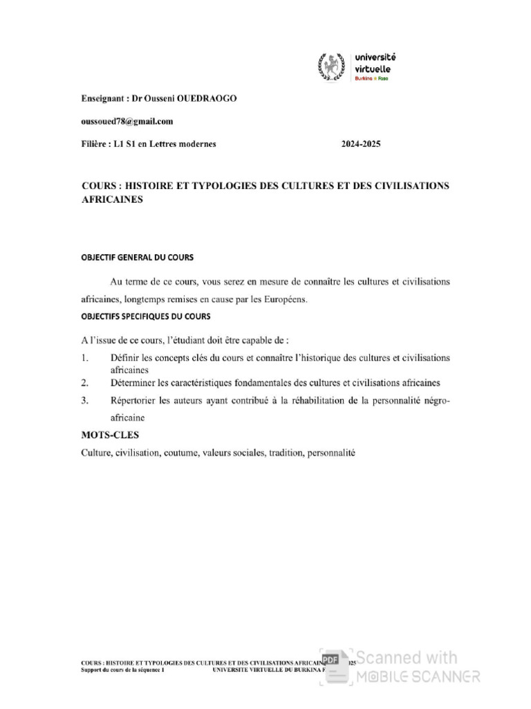 Histoire Et Typologie Des Cultures | PDF