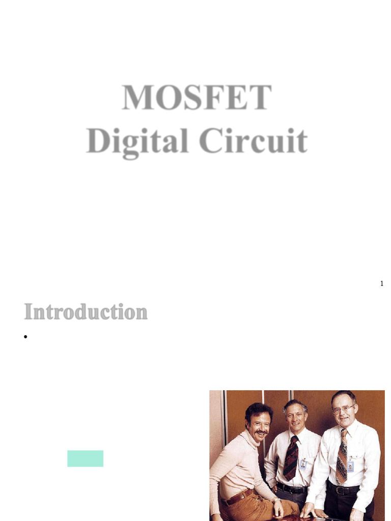MOSFET Inverter Design in Digital Circuits | PDF | Logic Gate | Mosfet