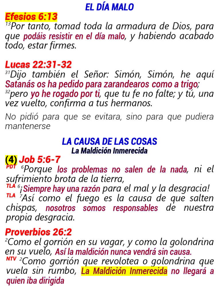 Preparate para El Dia Malo | PDF | Contenido bíblico | Biblia