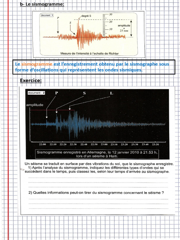 Ondes sismiques : types et propagation | PDF | Tremblements de terre ...