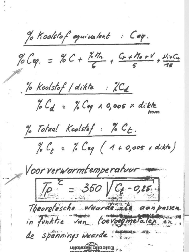 Calculation Carbon Equivalent 1 | PDF