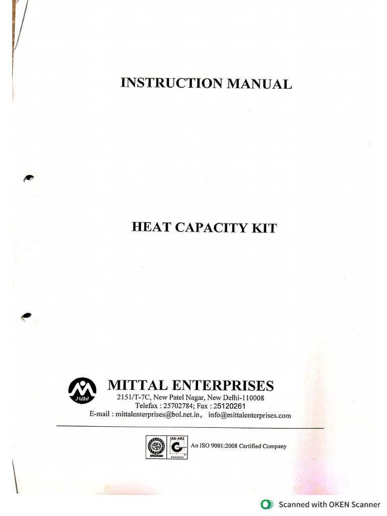Heat Capacity | PDF