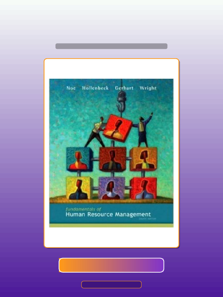 Fundamentals of Human Resource Management 4th Edition Raymond Noe Ebook ...